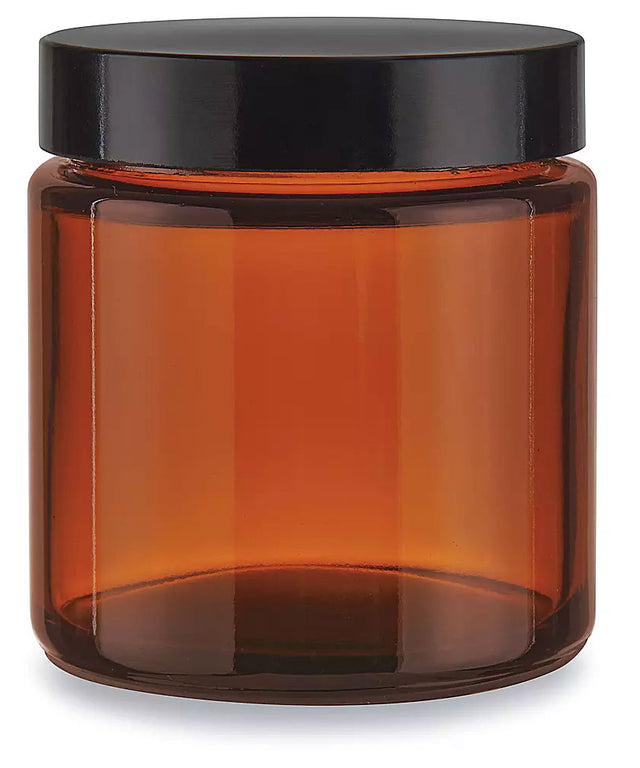 Glass Amber Jar | Herbal Apothecary & Refill Station | Forage & Faire